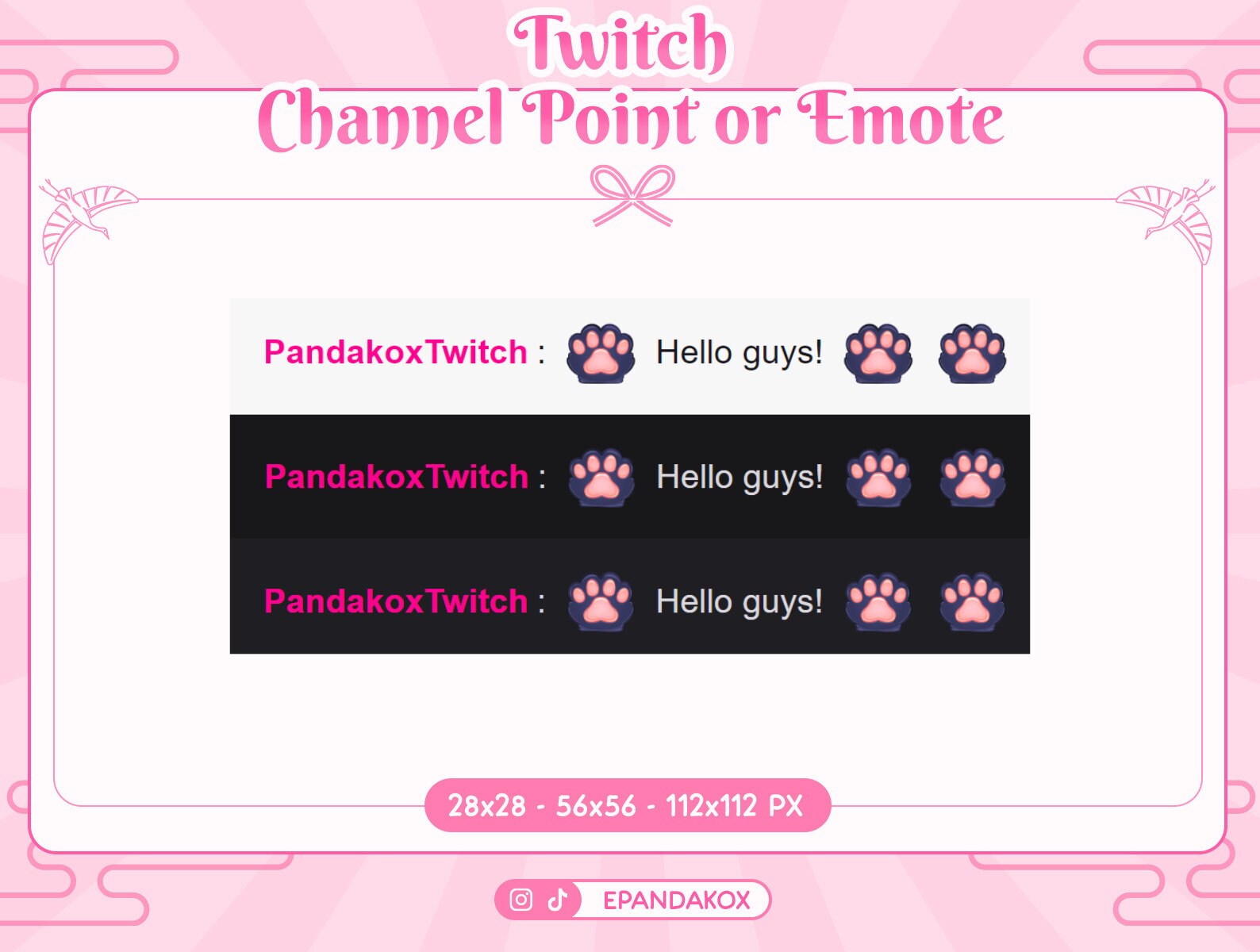Cat Paw Twitch Channel Point, Twitch Rewards, Kawaii Cat Channel Points ...