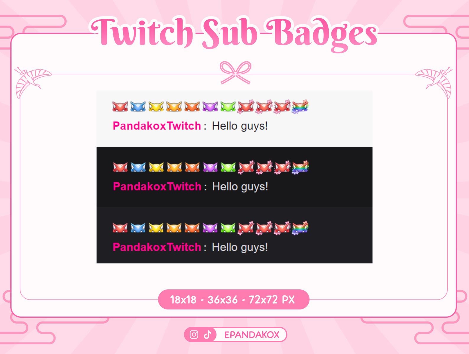 Kiriko Mask Sub Badges, Japanese Twitch Badges, Overwatch 2 Kirimo ...
