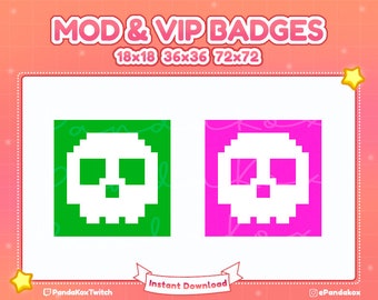 Twitch Vip Mod Badge - Etsy