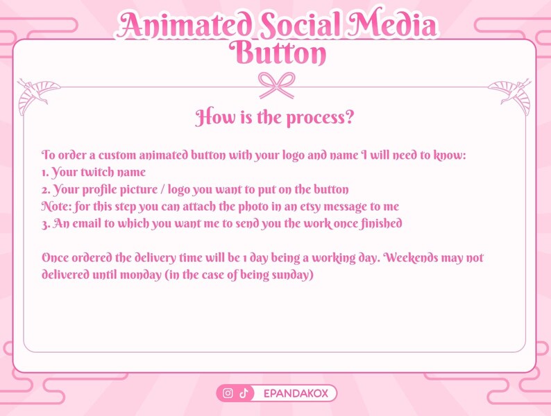 Animated Follow Button for Twitch, Animated Twitch Decoration, Animated ...