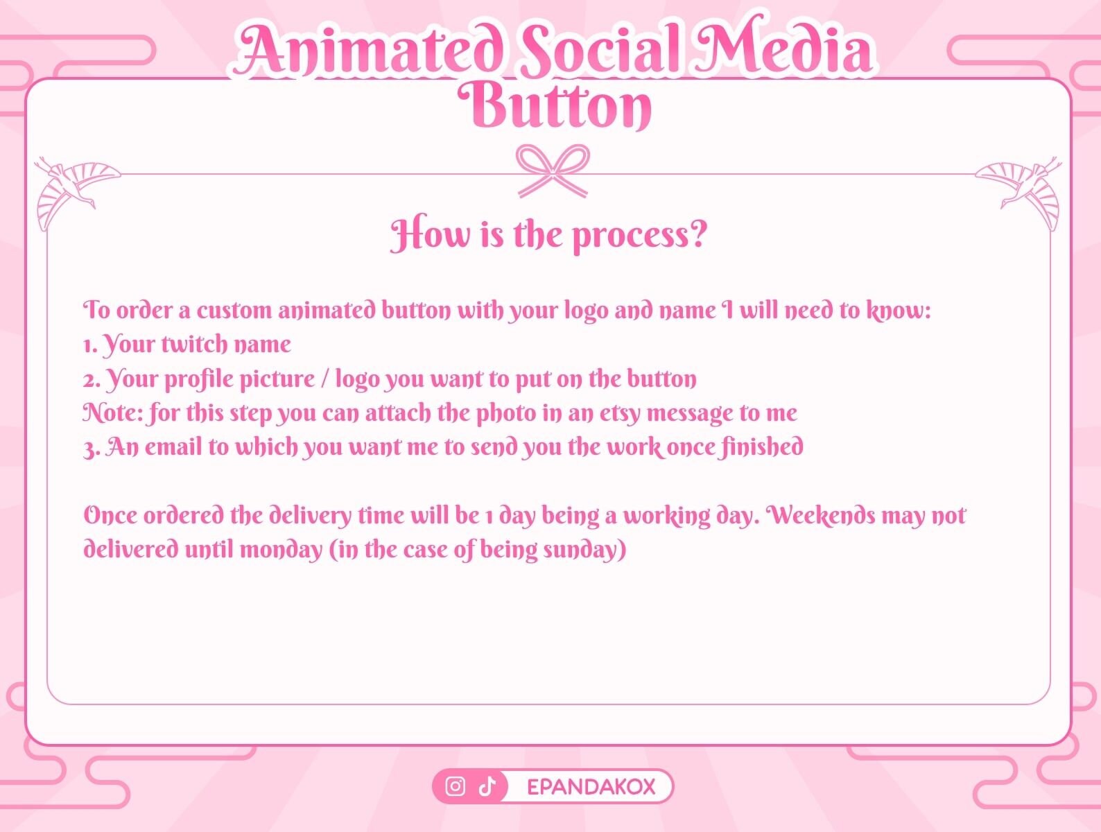 Animated Follow Button for Twitch, Animated Twitch Decoration, Animated ...