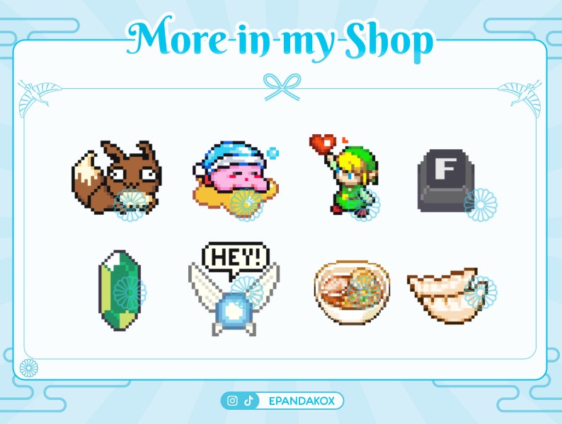 Pokemon Pixel Emotes For Twitch, Pokemon 8 bit Emotes, Eevee Emotes ...