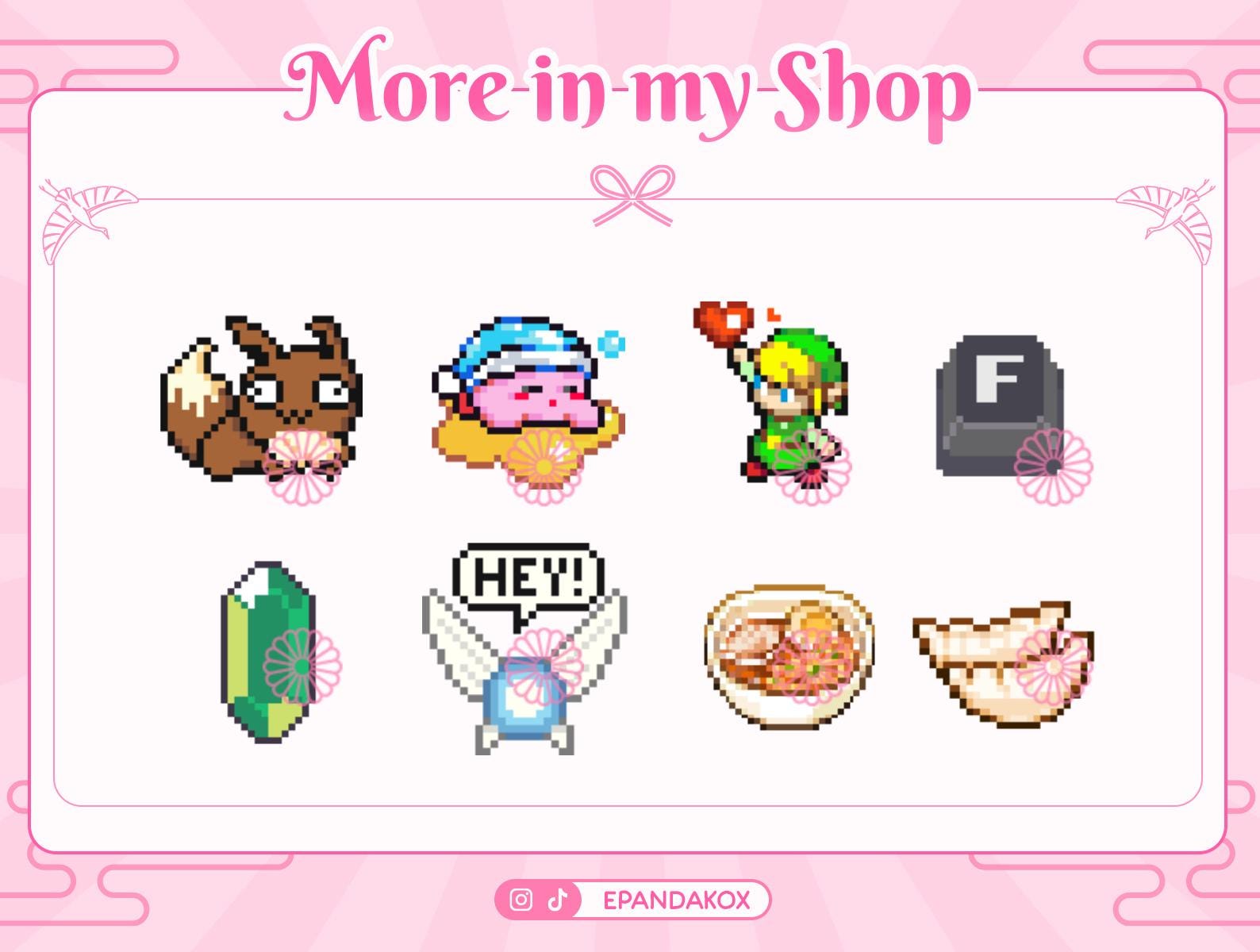 Pixel Kirby Animated Twitch Raid Alert, Cute Pet Raid Stream Overlay ...