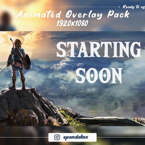 Zelda Animated Overlay for Twitch, the Legend of Zelda: Breath of the ...
