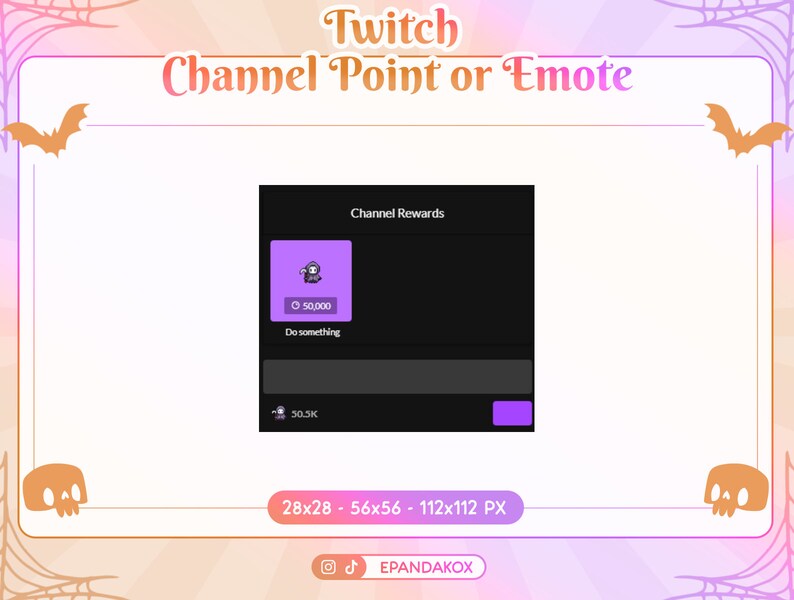 Pixel Grim Reaper Twitch Emote, Horror Skeleton, Reaper Channel Points ...