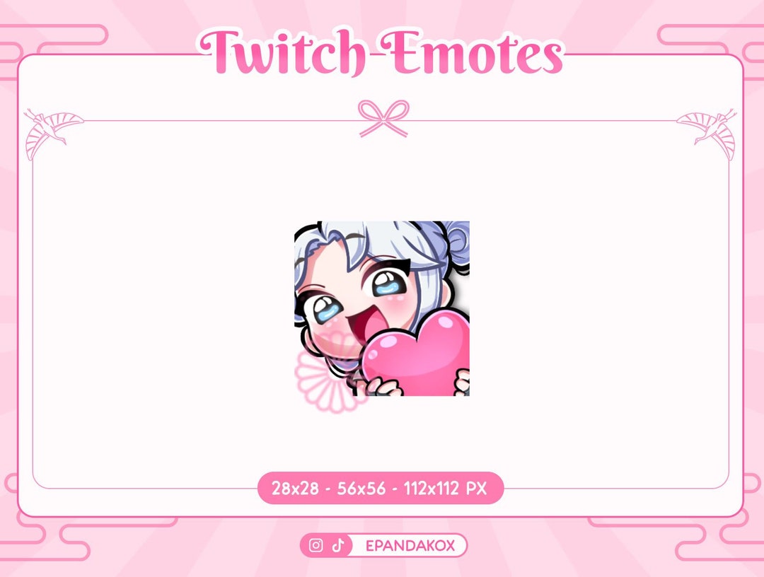 Jett Heart Emote Twitch, Custom Twitch Emotes, Cute Emotes, Valorant ...