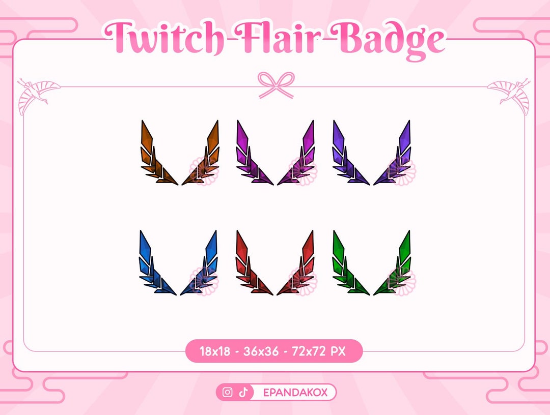 Wing Flair Badges, Secondary Badge Styles, Styles for Twitch, Wings Sub ...