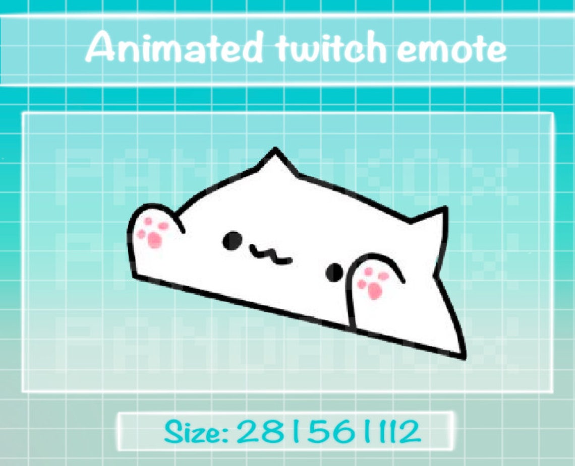 Bongo Cat Animated Emote for Twitch Discord Animated Emotes - Etsy