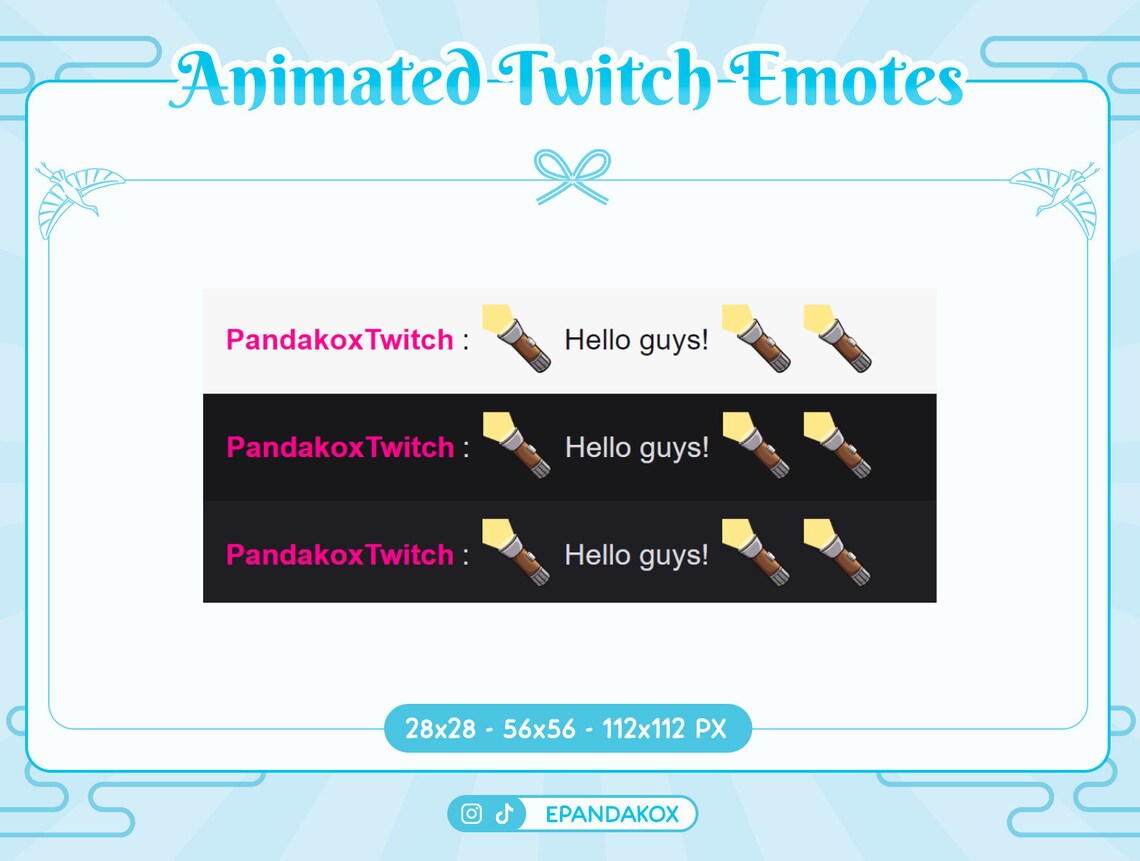 DBD Animated Emotes, Animated Flashlight Emote for Twitch, Emote ...