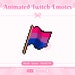 Bisexual Pride Flag Animated Emote for Twitch, LGBTQ Animated Emote ...