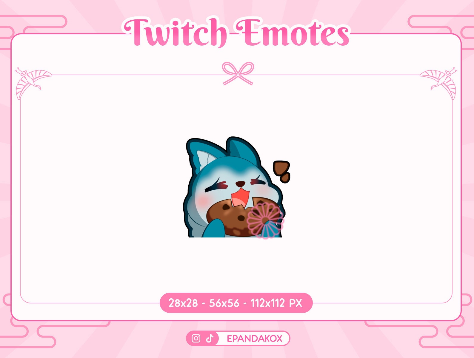 Wolf Emote Pack for Twitch, Wolf Emote Bundle Twitch, Food Emotes ...