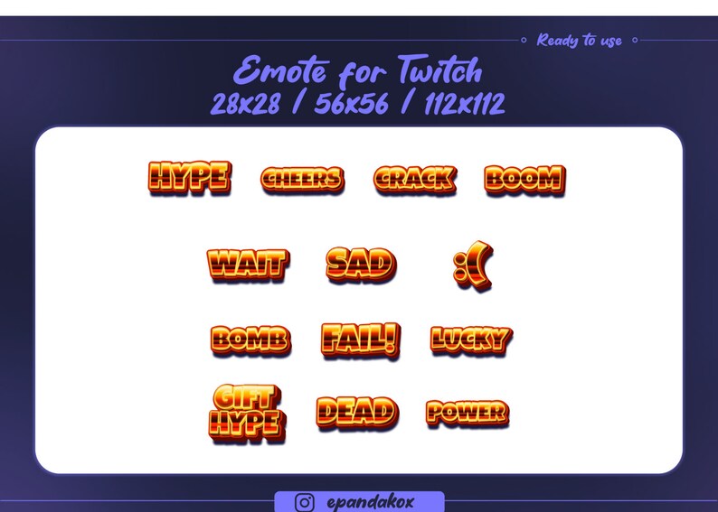 Text Emote Pack for Twitch Text Emote Bundle Twitch Quotes - Etsy
