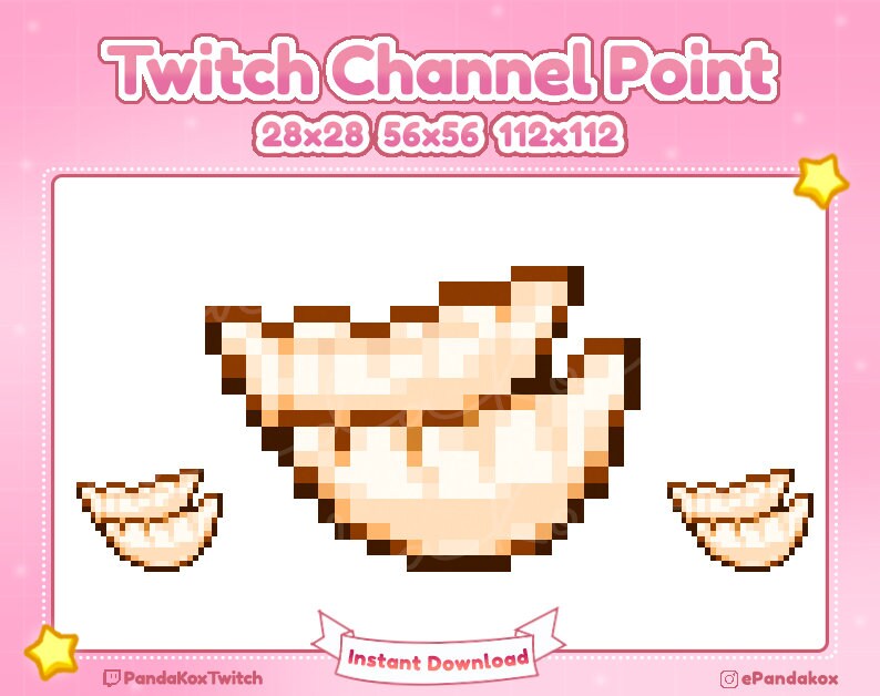 Pixel Dumplings Channel Points for Twitch Gyoza Emotes for - Etsy