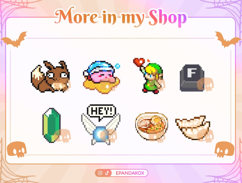 Pixel Grim Reaper Twitch Emote, Horror Skeleton, Reaper Channel Points ...