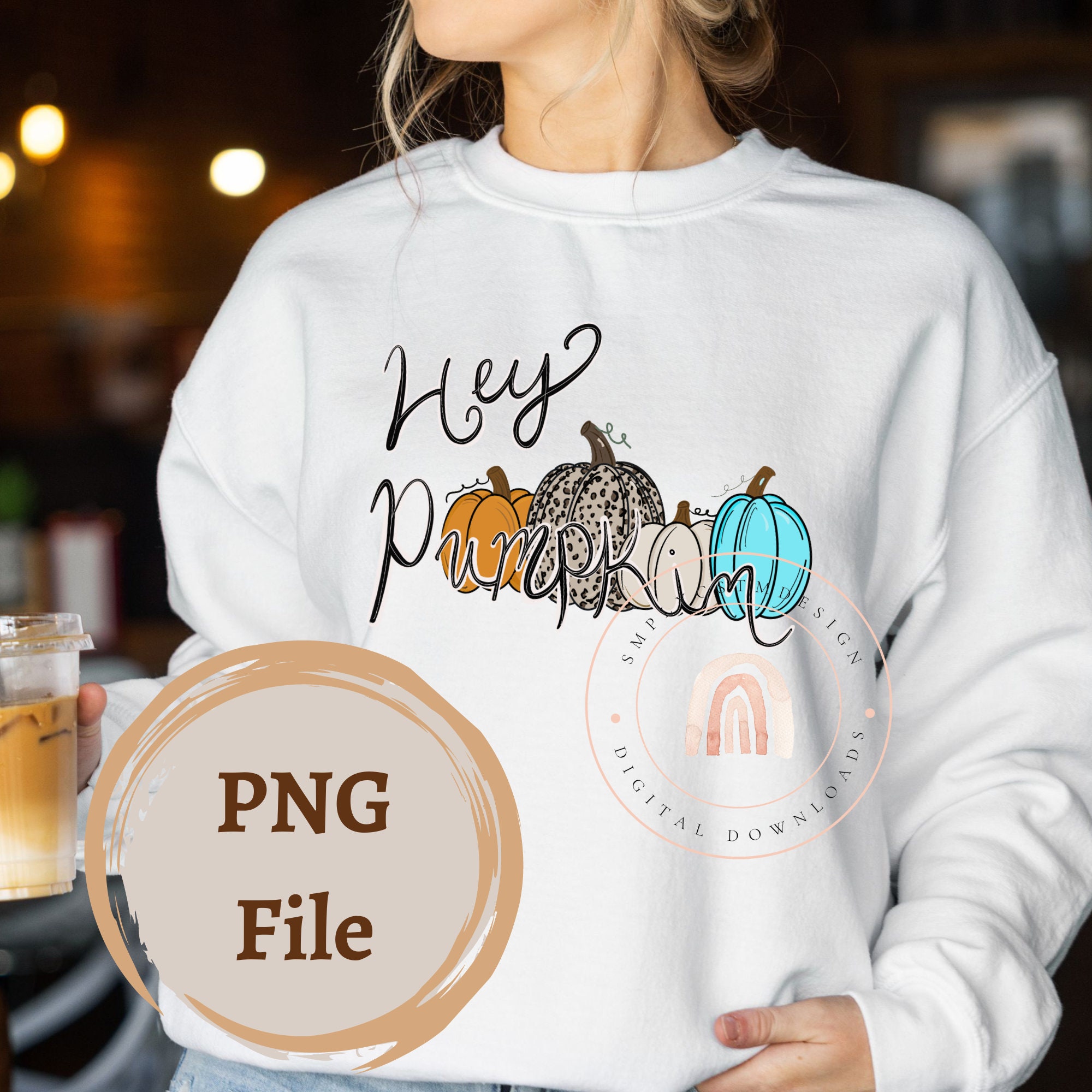 Hey Pumpkin Fall PNG Halloween Png Cheetah Print Pumpkin Happy - Etsy