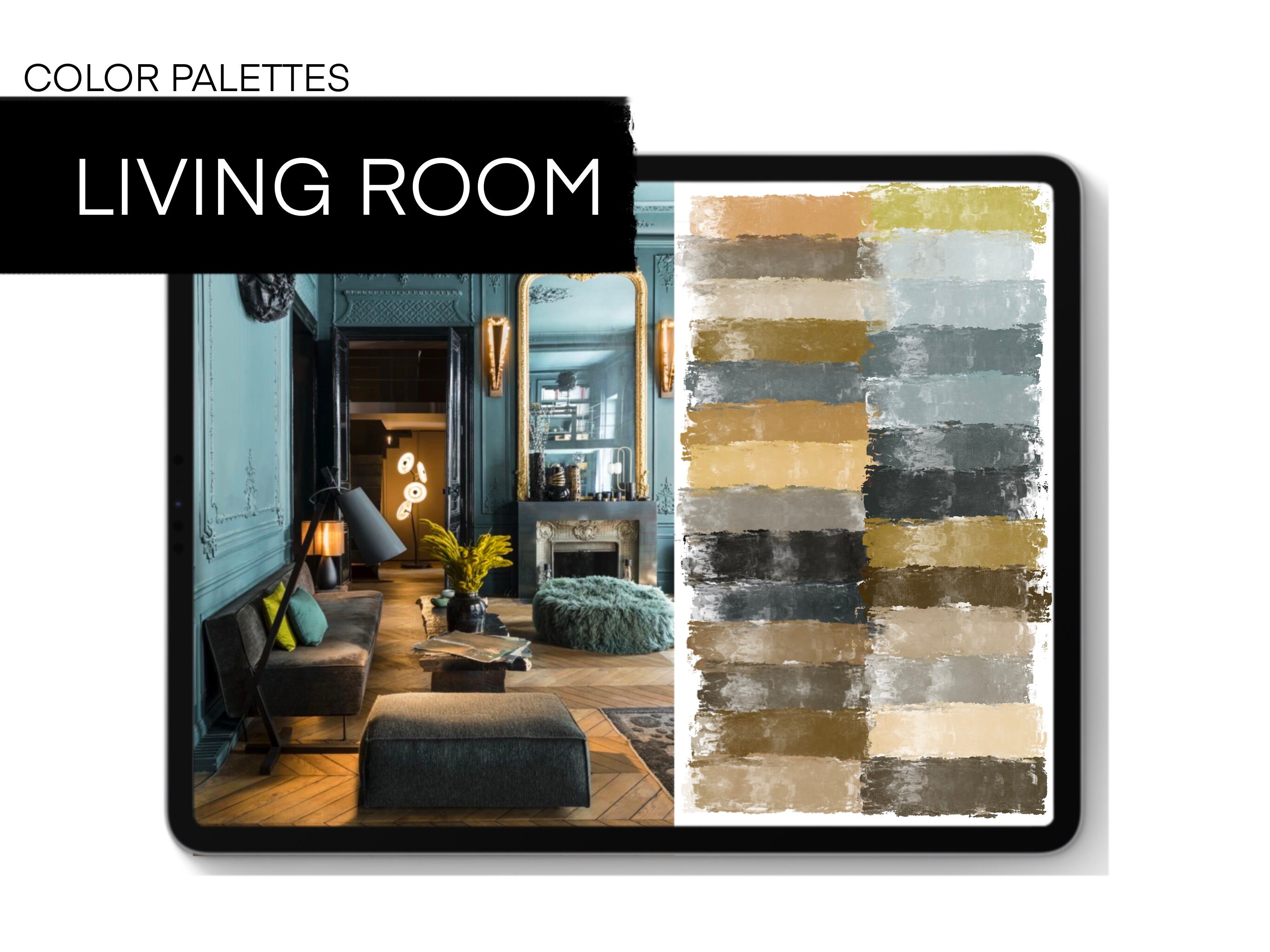 Victorian Color Palettes for Procreate | 150 Colors for Interior Design ...