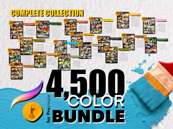 4500 Color Bundle for Procreate 30 Color Palettes for - Etsy