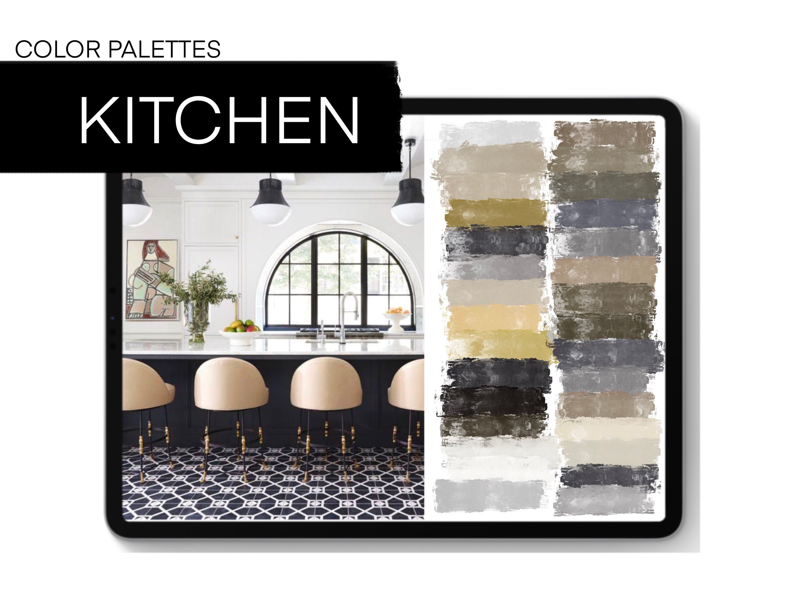 Art Deco Color Palettes for Procreate 150 Colors for Interior Design ...