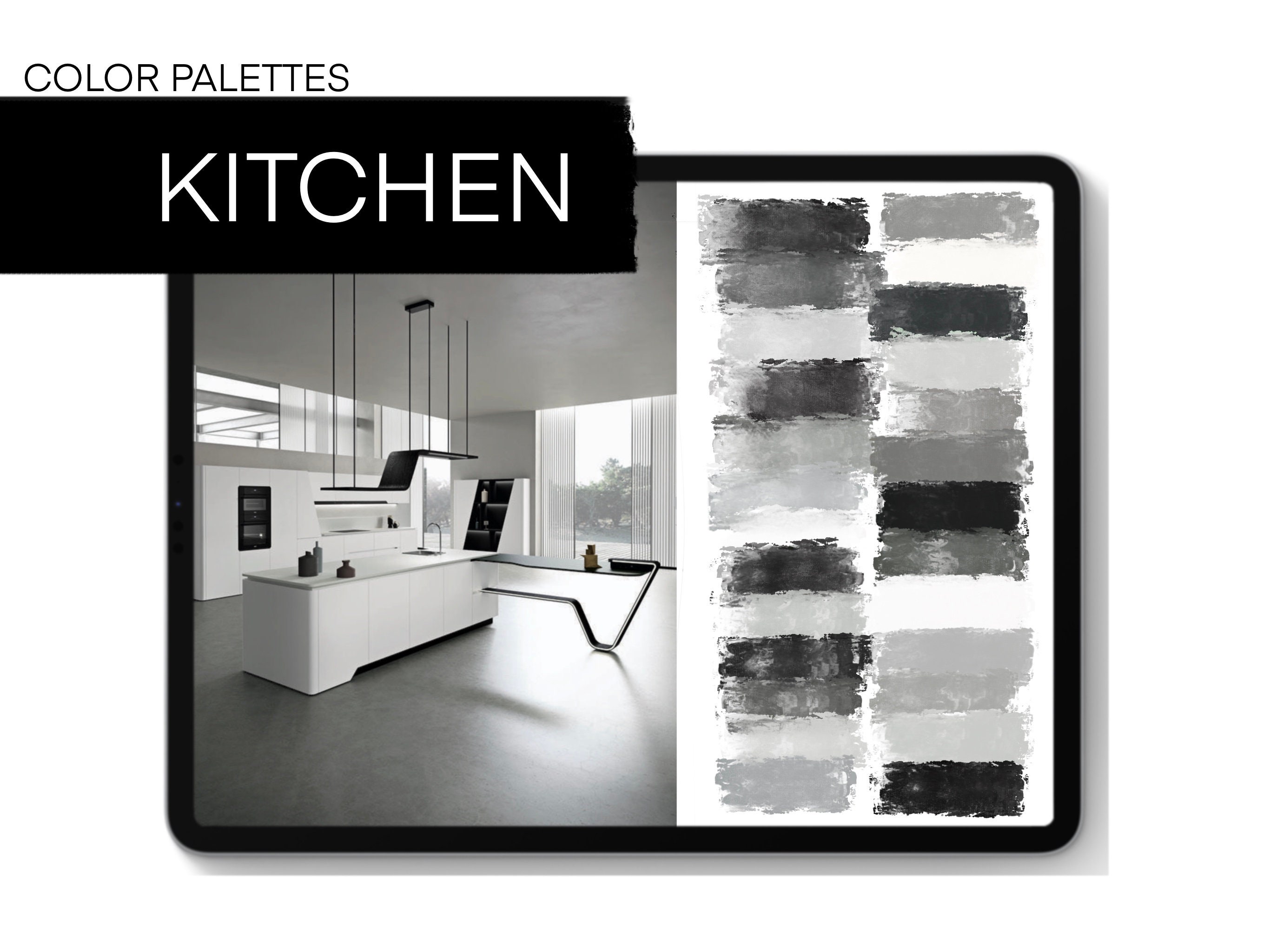 Futuristic Color Palettes for Procreate | 150 Colors for Interior ...