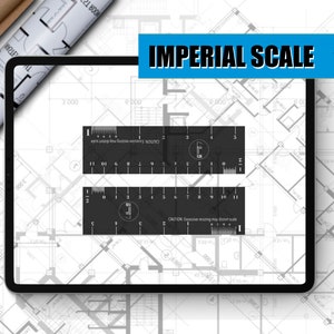 Procreate Architectural Rulers | 2-in-1 MINI Imperial/english Scale ...