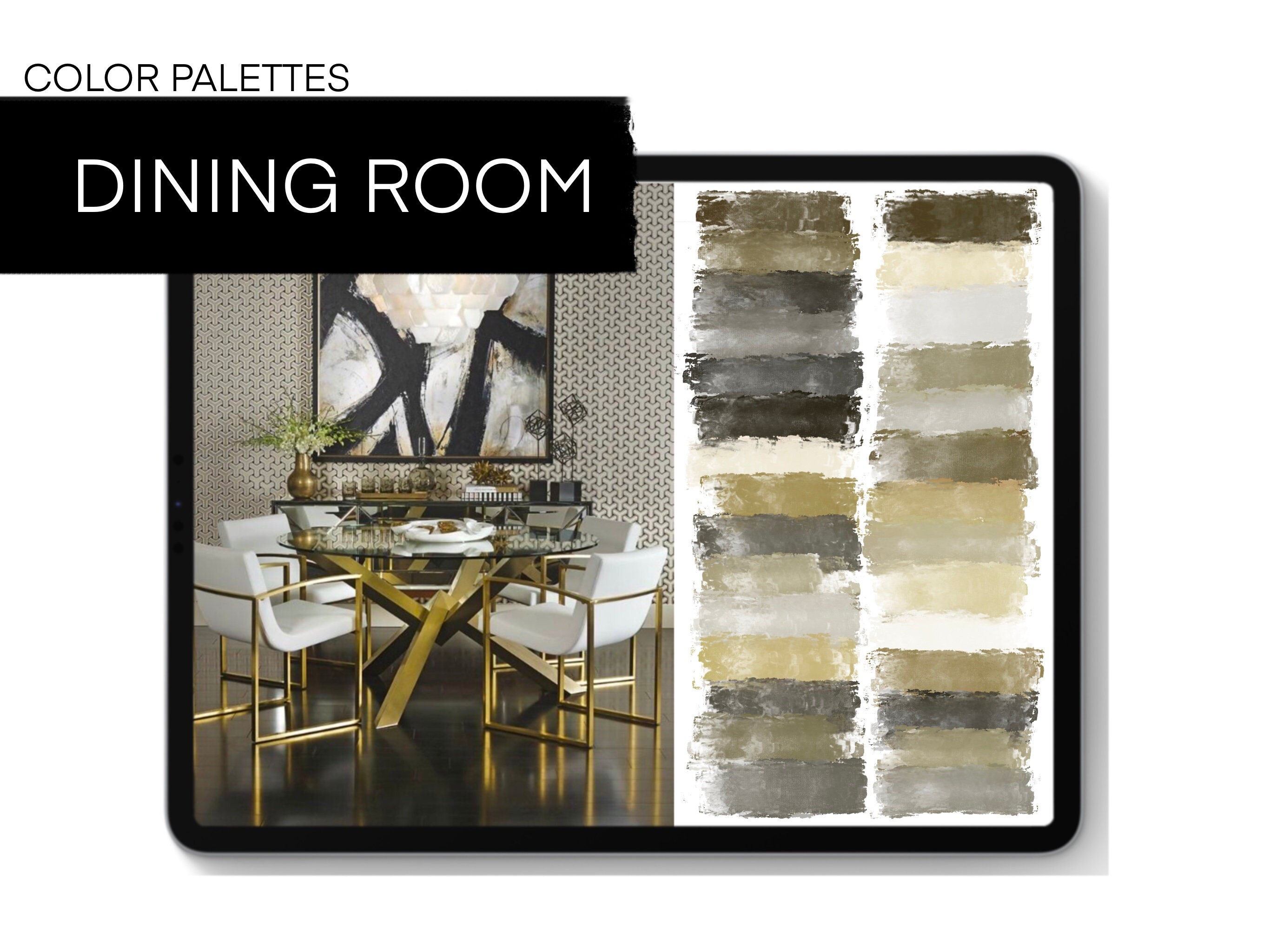 Hollywood Glam Color Palettes for Procreate | 150 Colors for Interior ...