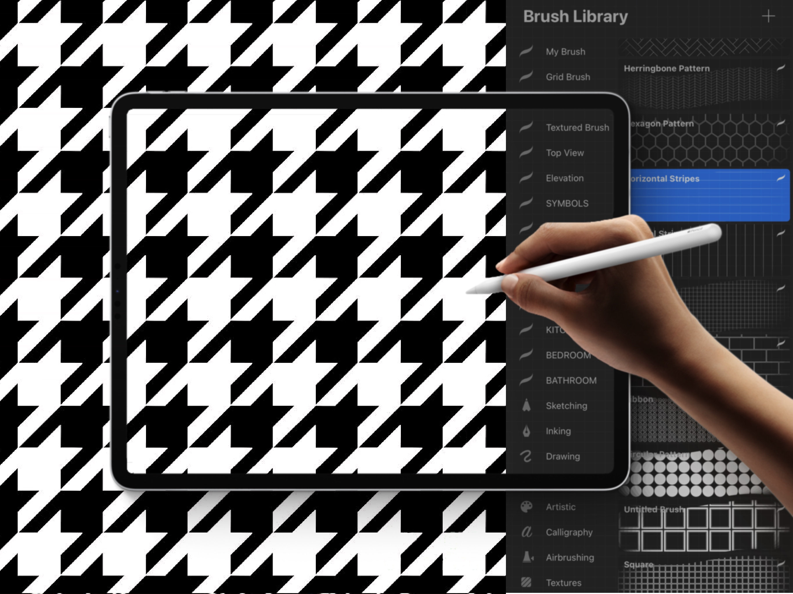 30 patrones de piso de diseño de interiores para Procreate / Pinceles ...