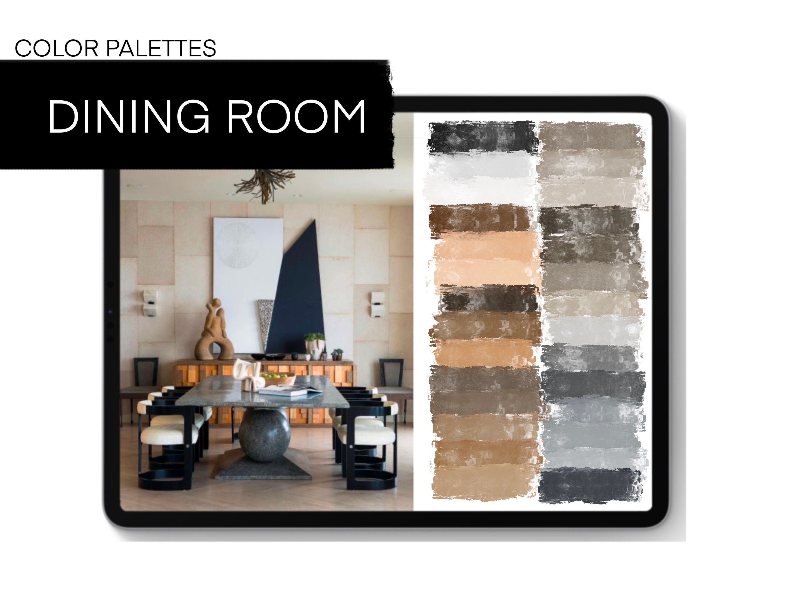 Eclectic Color Palettes for Procreate 150 Colors for Interior Design ...