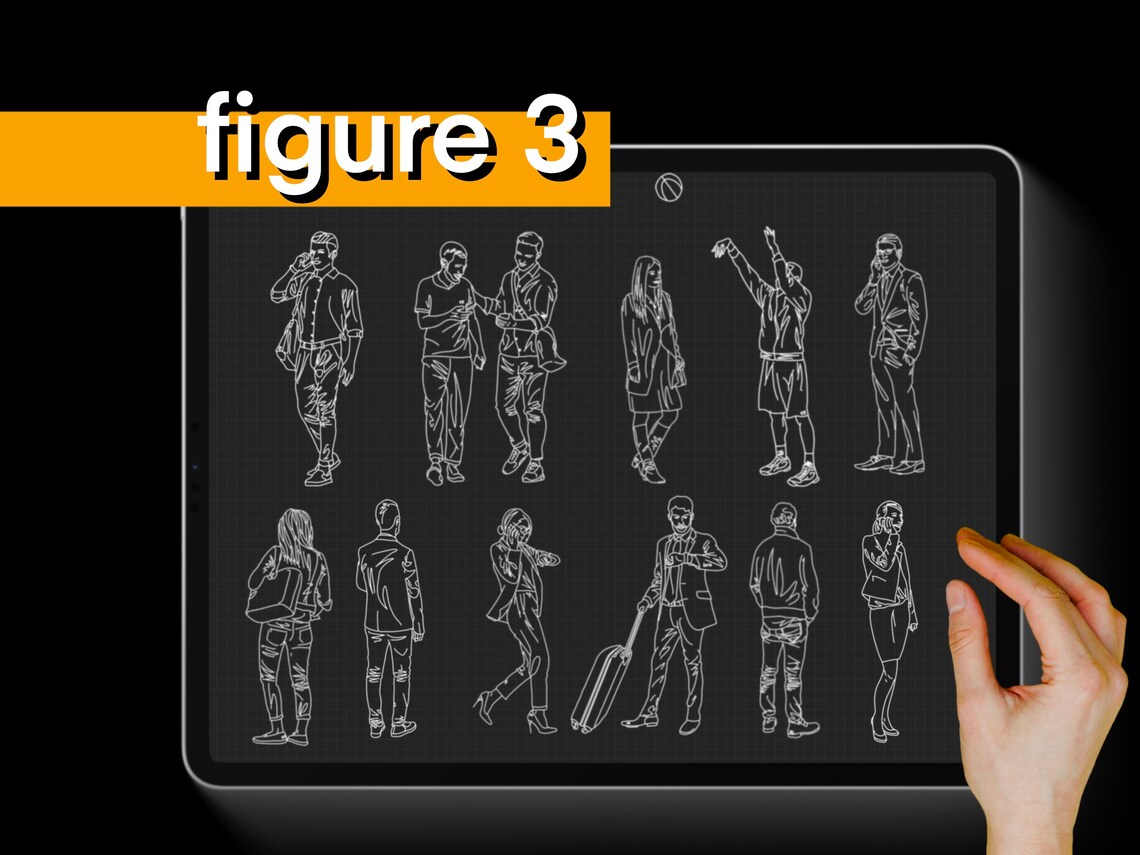 145 Architectural and Interior Design Stencils for Procreate Human ...