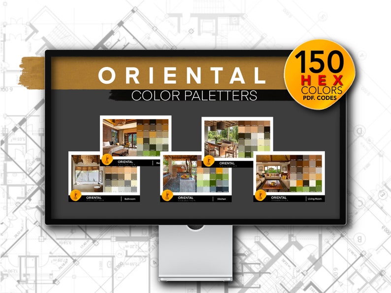 Color Palette HEX Codes 150 Colors Oriental Collection, HEX Codes for ...