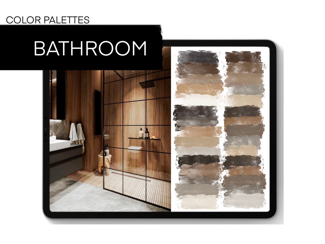 Rustic Color Palettes for Procreate 150 Colors for Interior Design ...