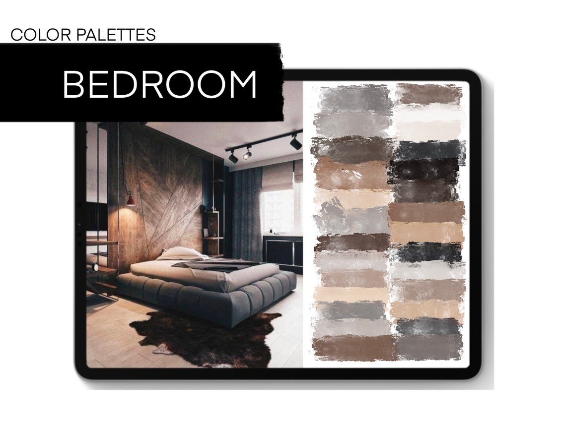 Rustic Color Palettes for Procreate 150 Colors for Interior Design ...