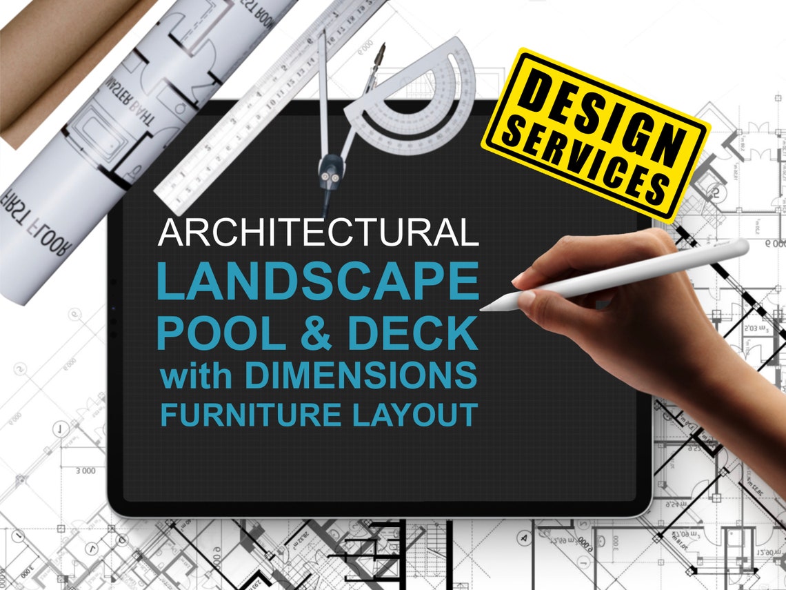 Custom-made Landscape Plan With Pool & Deck Design | Customized ...
