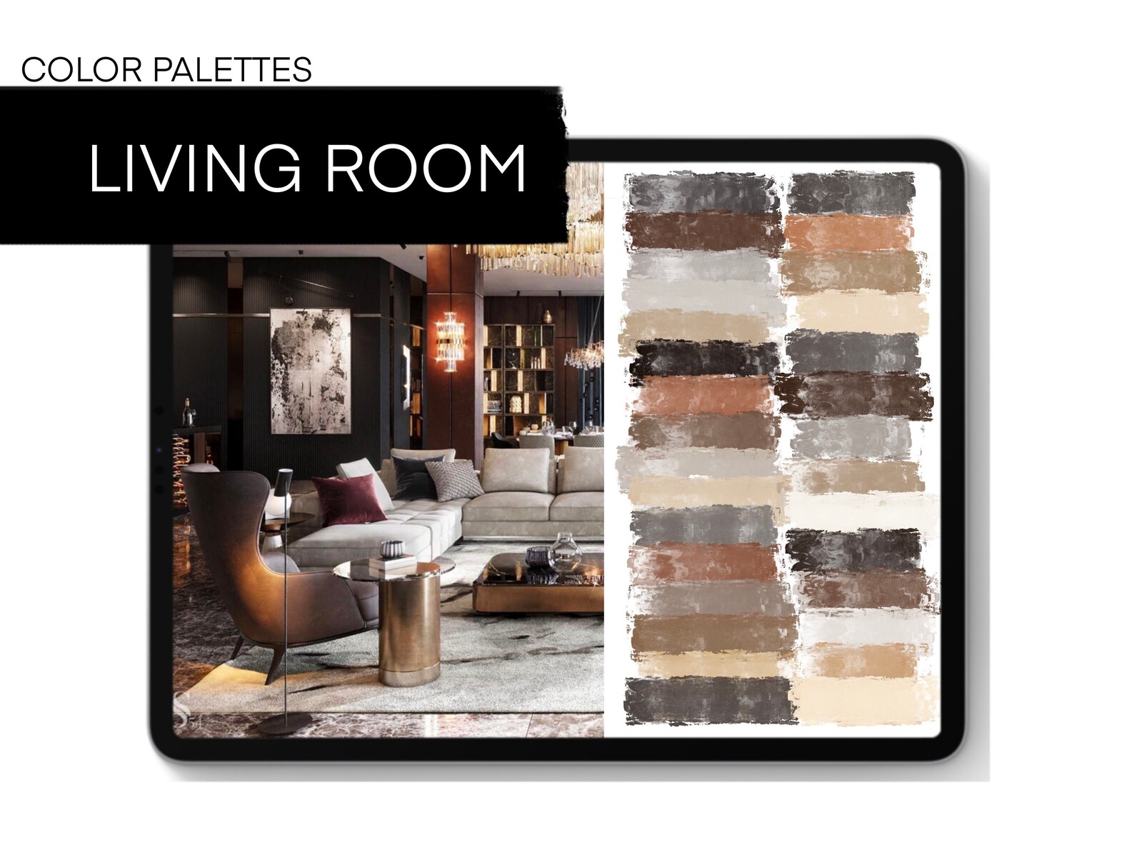 Hollywood Glam Color Palettes for Procreate | 150 Colors for Interior ...