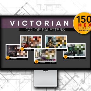 Color Palette HEX Codes 150 Colors - Victorian Collection, HEX Codes ...