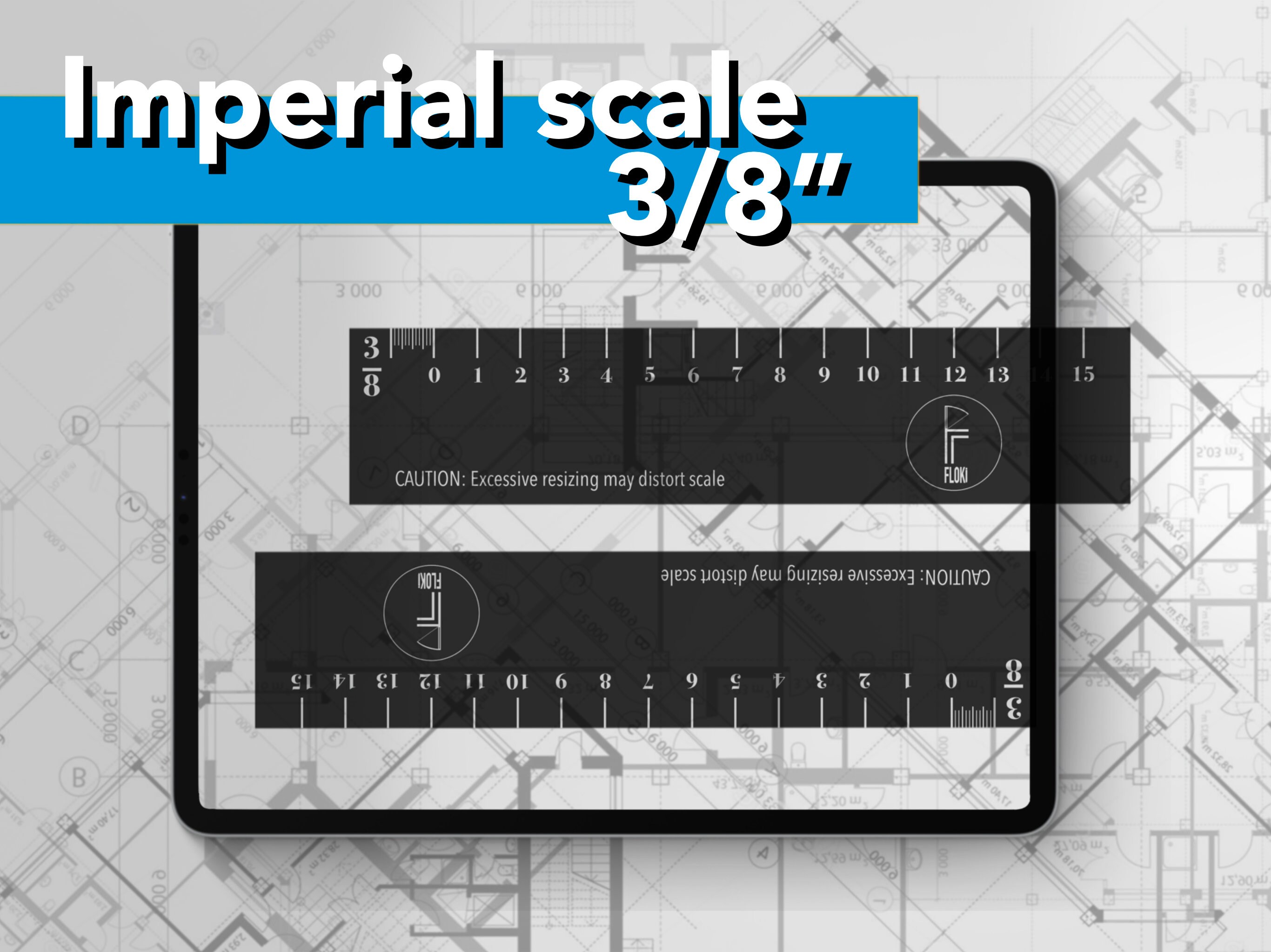 Procreate Architectural Rulers | SET OF 3 MINI Imperial/english Scale ...