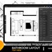 Architectural Bathroom Layout for Procreate | Bathroom Design 29 ...