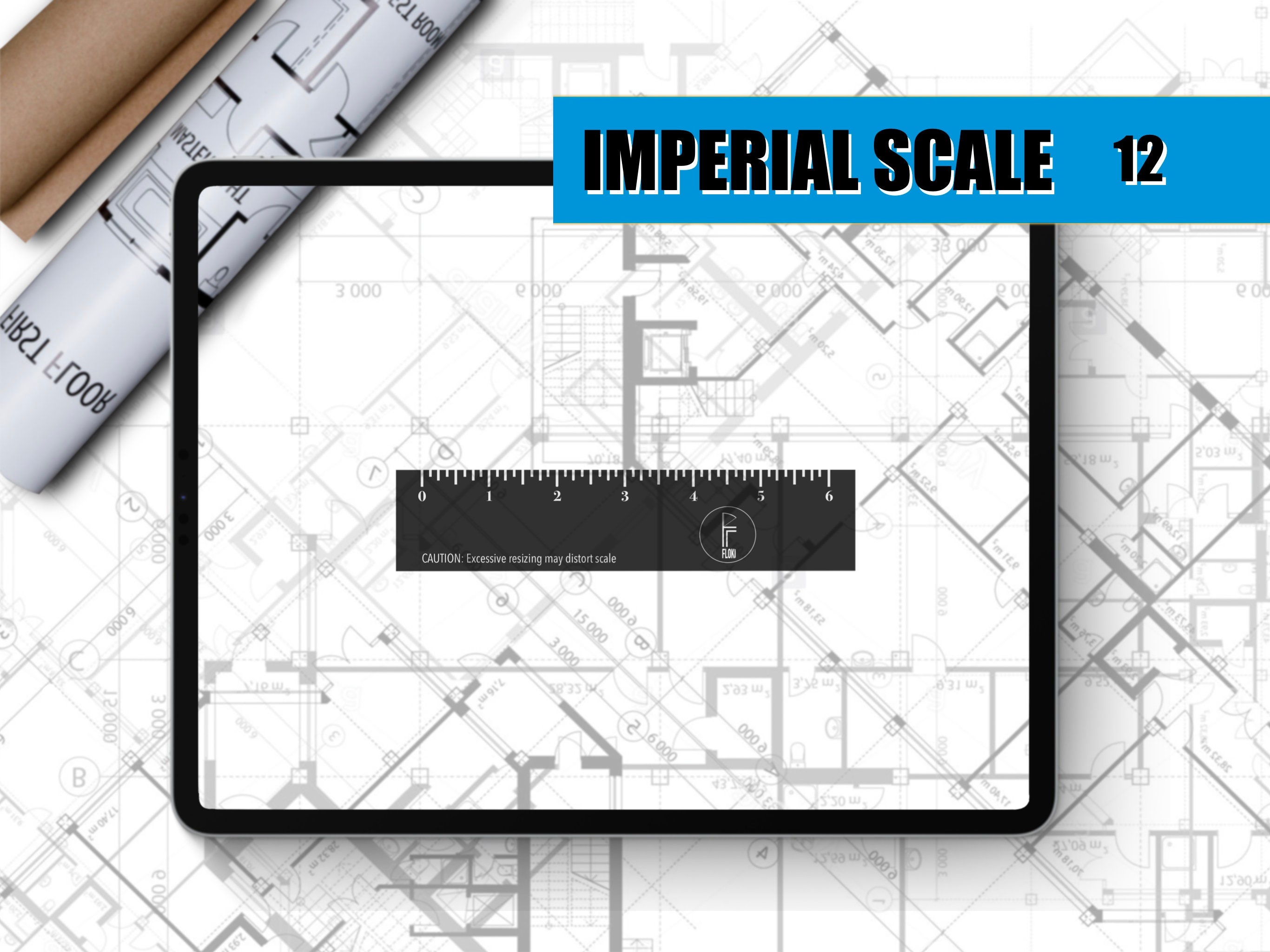 Procreate Architectural Rulers Imperial/english Scale Ruler in 12 ...