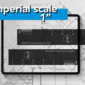 Procreate Architectural Rulers | SET OF 3 MINI Imperial/english Scale ...