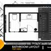 Architectural Bathroom Layout for Procreate | Bathroom Design 30 ...