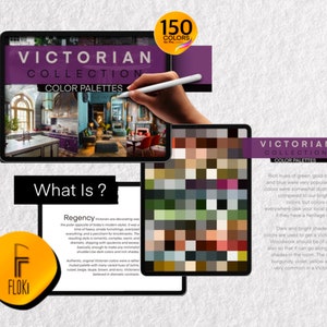 Victorian, Art Nouveau & Regency Color Palettes Bundle 10 for Procreate ...