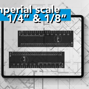 Procreate Architectural Rulers | 2-in-1 MINI Imperial/english Scale ...