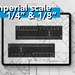 Procreate Architectural Rulers | 2-in-1 MINI Imperial/english Scale ...