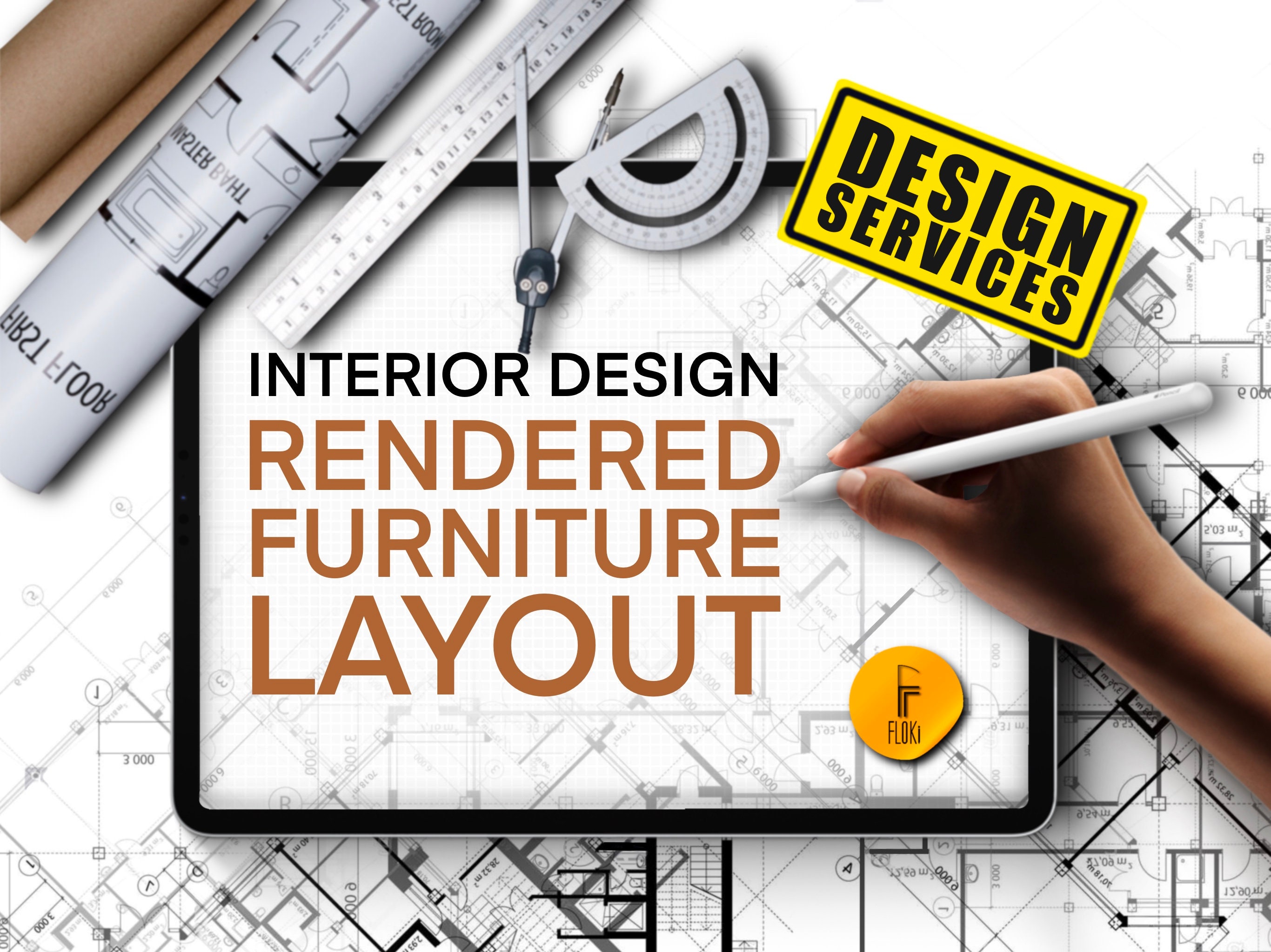 Custom-made Interior Design: Rendered Furniture Layout I Professionally ...