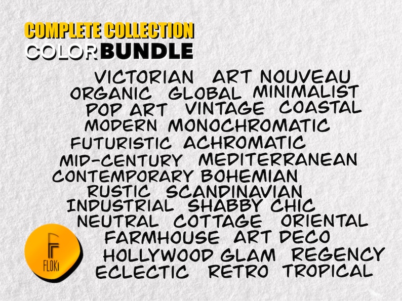 4,500 Color Bundle for Procreate | 30 Color Palettes for Interior ...