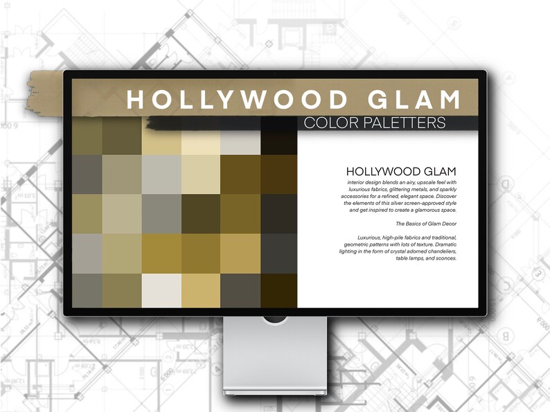 Color Palette HEX Codes 150 Colors - Hollywood Glam Collection, HEX ...