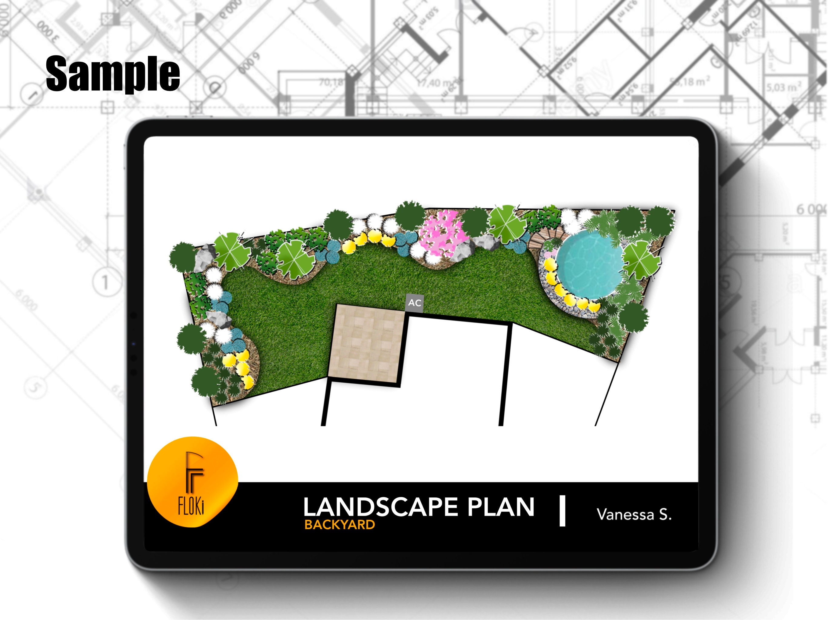 Custom-made Landscape Plan With Pool & Deck Design | Customized ...
