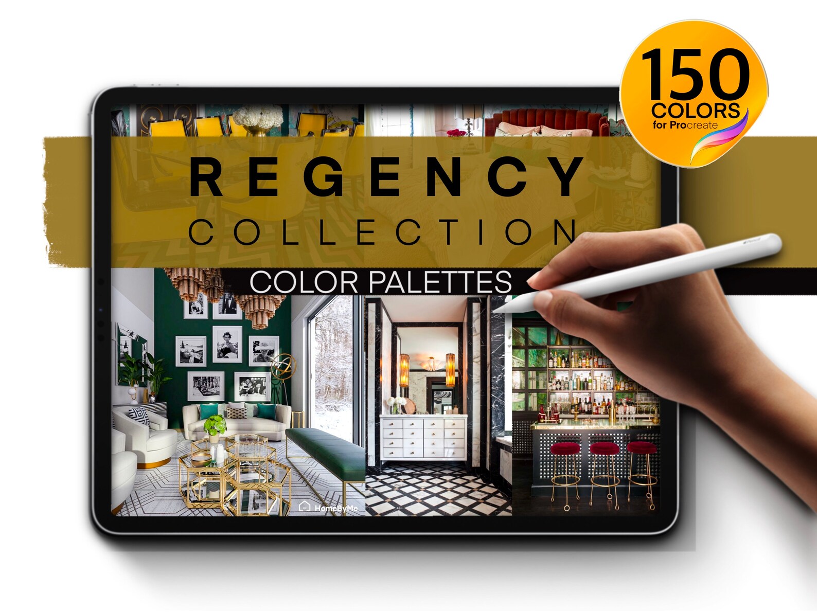 Regency Color Palettes for Procreate | 150 Colors for Interior Design ...