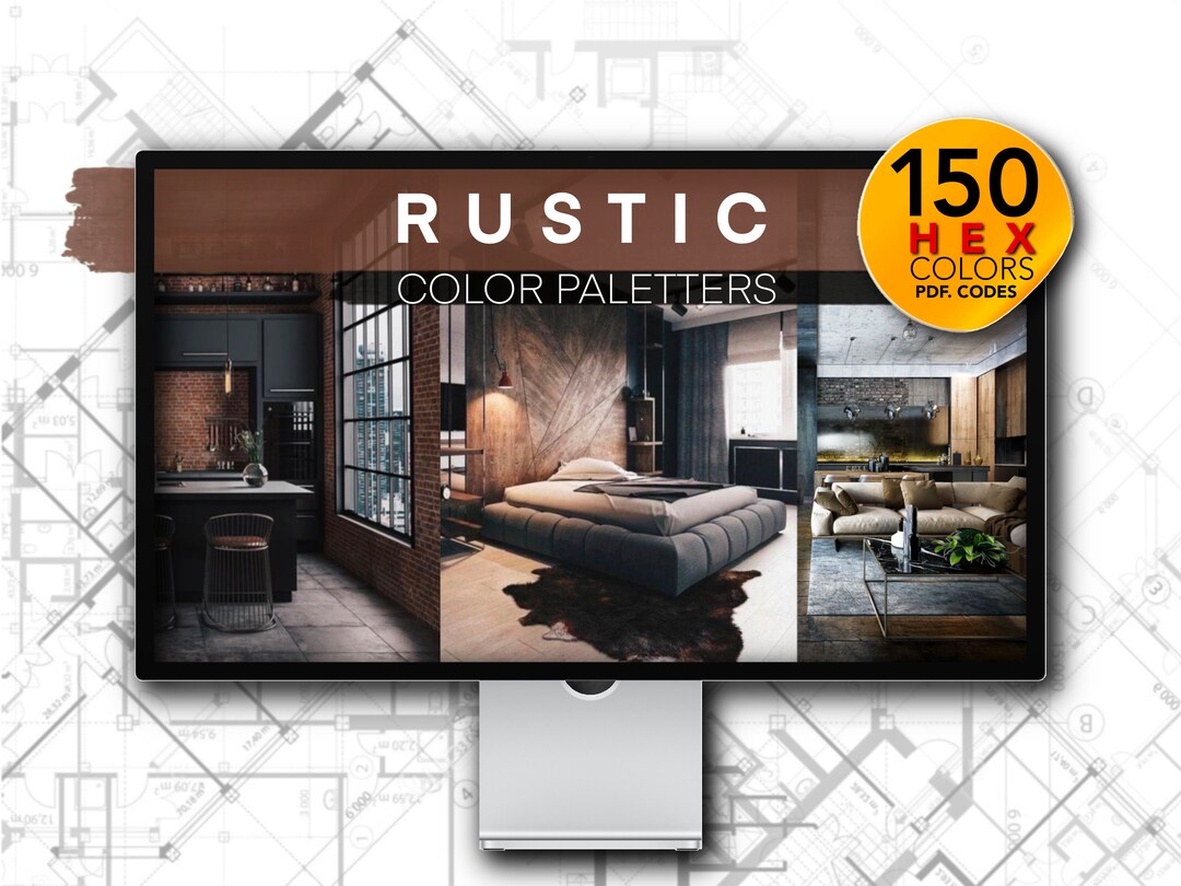 Color Palette HEX Codes 150 Colors - Rustic Collection, HEX Codes for ...