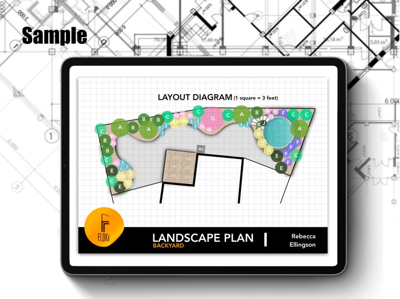 Custom-made Landscape Plan With Labels & Dimension | Professionally ...