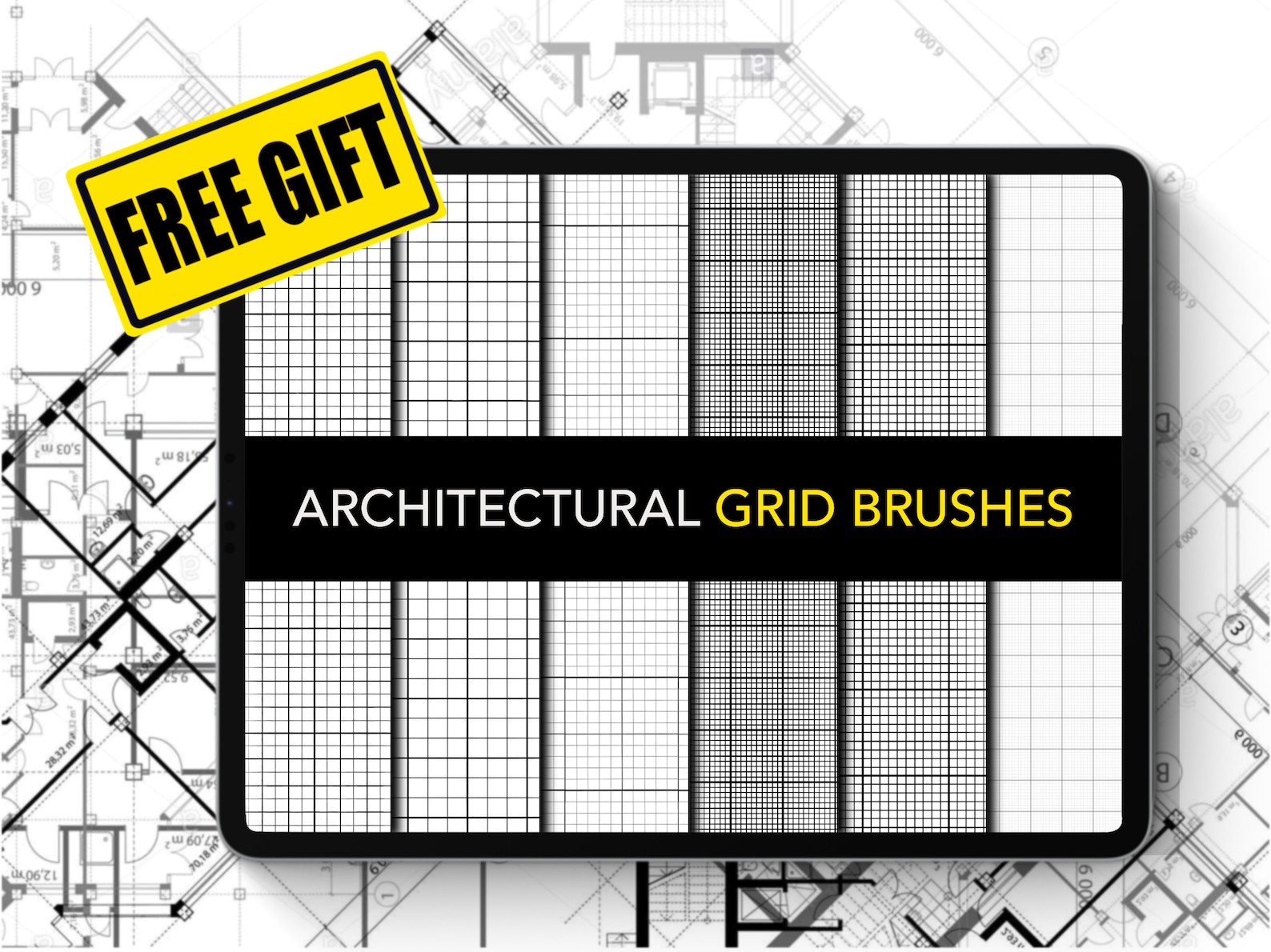 Architectural Kitchen Layout for Procreate | Kitchen Design 4 | Kitchen ...